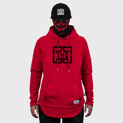 Ride Rich Emblem Motorcycle Scoop Pullover Hoodie