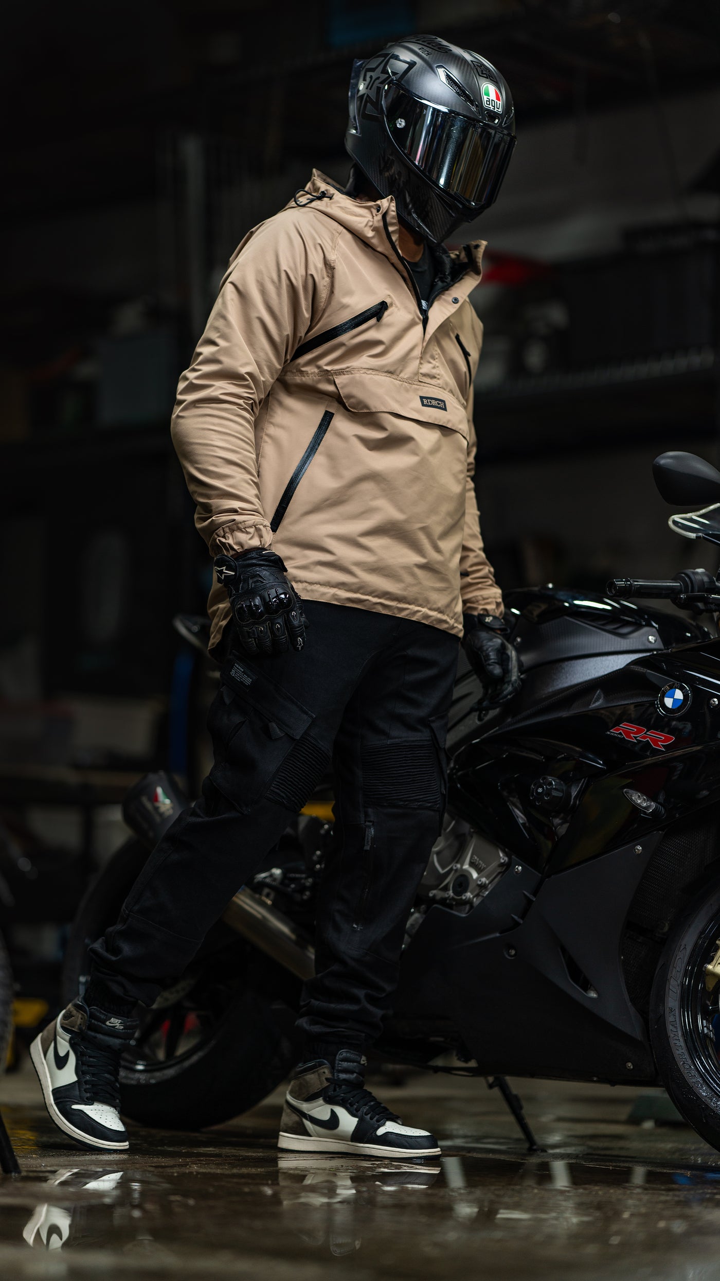 Concord™ Armoured Anorak Motorcycle Jacket {The Message V2/Stone}