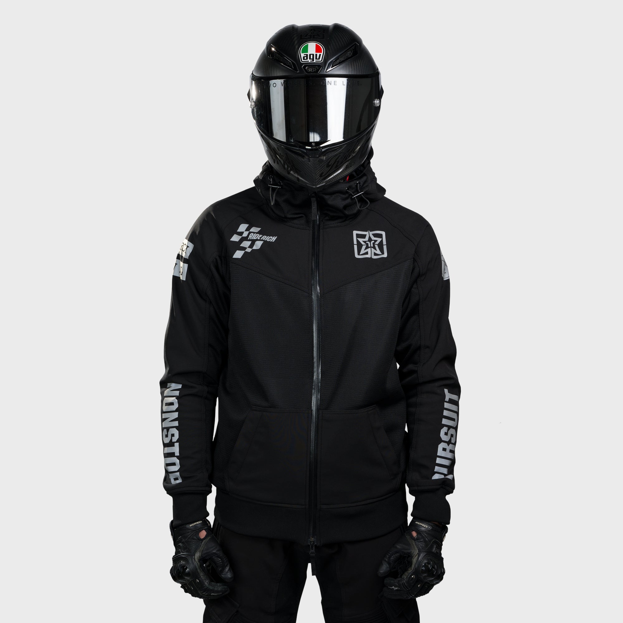 Regency™ V2.Flow™ Mesh Armoured Hooded Jacket {Pursuit/Black}