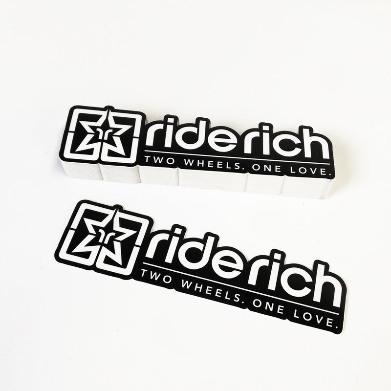 Ride Rich {Black Outline} - Vinyl Motorcycle Sticker