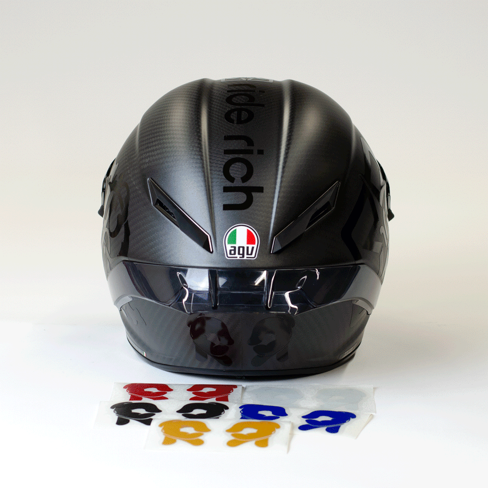 Rep Life On Two Reflective Vinyl Decals - Custom Motorcycle Decals