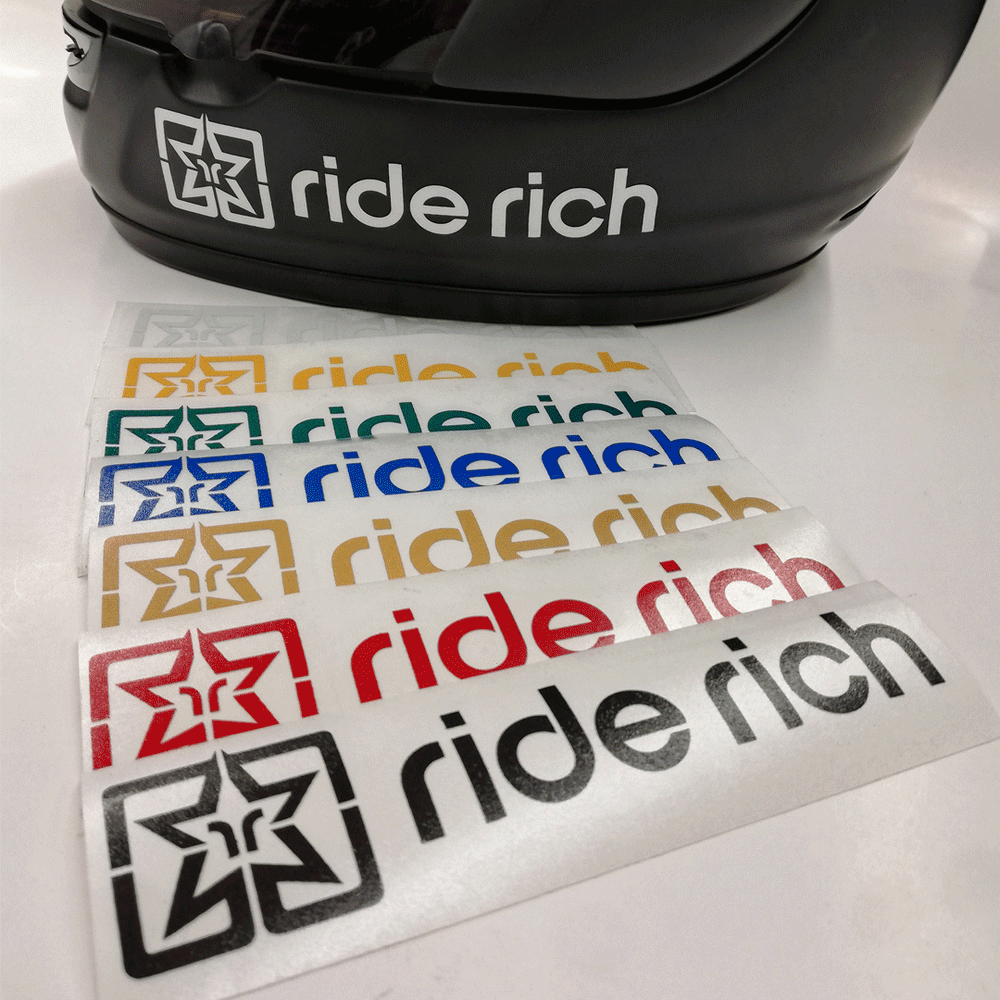Ride Rich Reflective Vinyl - Custom Motorcycle Decals
