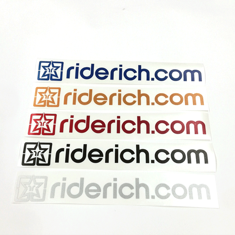 Ride Rich Dot Com Vinyl Decal - Custom Motorcycle Decal
