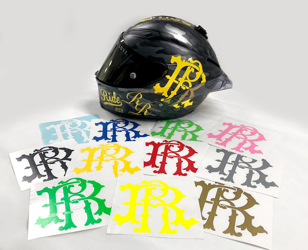 Ride Rich Filigree Vinyl Decal {XL} - Custom Motorcycle Decal